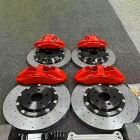China For Tesla Model S OEM 105506600B Custom 6Pot Big Brake Caliper Kit with Ceramic Drilled Rotors for sale