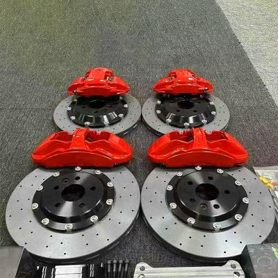 China For Tesla Model S OEM 105506600B Custom 6Pot Big Brake Caliper Kit with Ceramic Drilled Rotors for sale