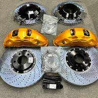 China For Porsche Cayenne OEM 7PP615150J Custom for Akebono 10N brake caliper kit with big brake discs for sale