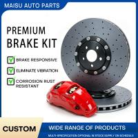 China For Audi A7 OEM 4H0615301M Custom for Akebono 10N EPB 4Pot with ceramic brake discs Brake Caliper Kit for sale