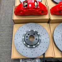China For Audi A7 OEM 4H0615301M Custom for Akebono 10N EPB 4Pot with ceramic brake discs Brake Caliper Kit for sale