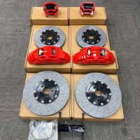 China For Audi RS7 OEM 4G0615403D Custom for Akebono10N with EPB Ceramic Brake Discs Big Brake Caliper Kit for sale