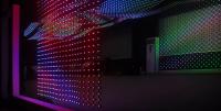 China Customizable LED Mesh Curtain DMX512 Control 120 Degree Viewing Angle 30000h Lifespan for sale