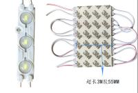 China 1.5W LED Light Module with 3 LED Injection Lens - DC 12V, IP65 Waterproof, 65×18mm Size for Signage for sale