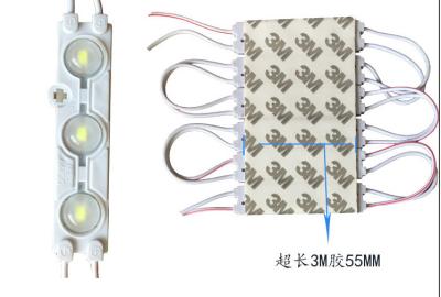 China 1.5W LED Light Module with 3 LED Injection Lens - DC 12V, IP65 Waterproof, 65×18mm Size for Signage for sale