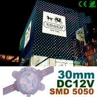China 30mm RGB DC12V LED Pixel Lights with IP67 Rating and 50,000-Hour Lifespan for Building Decoration for sale
