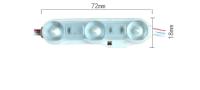 China 12V LED Module SMD 2835 IP65 Waterproof 1.5W Injection Module for Outdoor Signage with 50,000 Hour Lifespan for sale