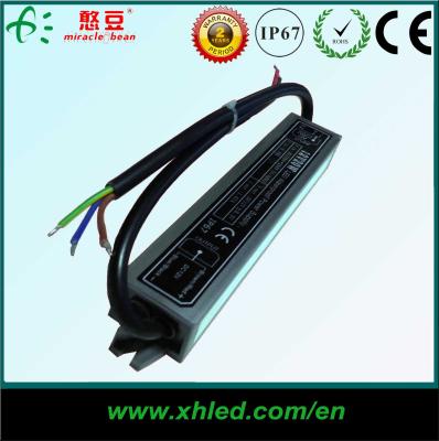 China 12V LED Power Transformer 20W 30W 60W 100W 150W Waterproof IP67 Iron Shell for sale