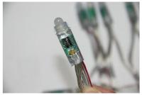 China Professional CE 0.3W 12mm Straw Hat Pixel LED Light Curtain Waterproof IP67 5V 50pcs for sale