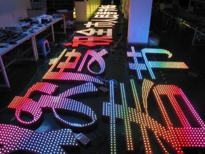 China IP67 12mm 5V RGB Full Color LED Sign Module Outdoor Advertising Lighting 0.3W for sale