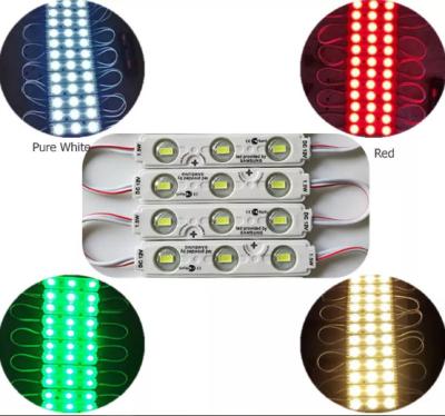 China DC 12V 1.5W IP65 Waterproof SMD 5730 LED Module String 3 LEDs for Signage Light Box for sale