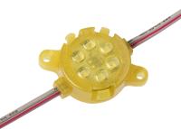 China DC24V 0.6W 30mm SMD 5050 Yellow LED Point Light for Letter Decoration for sale
