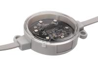China Transparent Waterproof RGB LED Pixel 50mm 6pcs SMD 5050 DC24V IP67 for sale