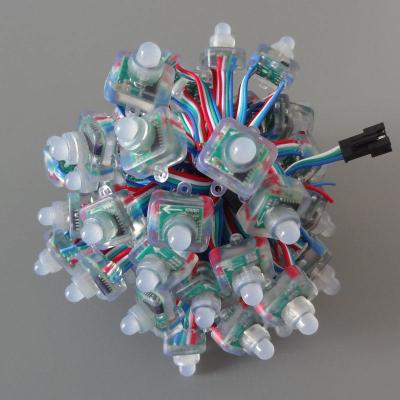 China WS2811 Square LED Pixel Light 5V 12V IP67 Waterproof 12mm RGB Addressable Module for sale