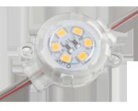 China Outdoor Single Color 30mm LED Point Light IP67 Waterproof 0.6W 12V PC Body for sale