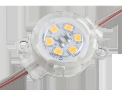 China Outdoor Single Color 30mm LED Point Light IP67 Waterproof 0.6W 12V PC Body for sale