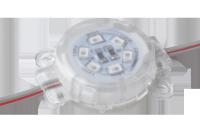 China Outdoor Single Color 30mm LED Point Light IP67 Waterproof 0.6W 12V PC Body for sale