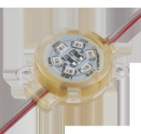 China Outdoor Single Color 30mm LED Point Light IP67 Waterproof 0.6W 12V PC Body for sale