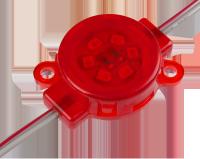 China Outdoor Single Color 30mm LED Point Light IP67 Waterproof 0.6W 12V PC Body for sale