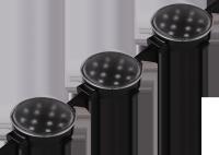 China IP67 Waterproof LED Point Light 3W 24V 50mm SMD3535 RGBW Outdoor Customizable for sale
