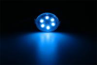 China DC24V 1.5W 40mm RGB SMD3535 LED Point Light IP67 Outdoor Decorative Pixel Light for sale