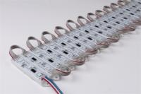 China Full Color RGB 3535 SMD LED Injection Module 78x18mm IP67 DC12V 0.75W Waterproof for sale