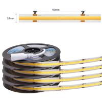 China Flexible COB LED Strip Light 24V 10mm 13.5W RGB 5M Roll for Decoration for sale