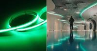China Flexible COB LED Strip Light 24V 10mm 13.5W RGB 5M Roll for Decoration for sale