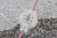 China DC12V 0.6W LED Pixel Point Light IP67 SMD2835 30mm 6500K PC Anti-UV for sale