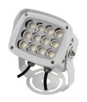 China 12W IP65 Waterproof Outdoor LED Flood Light White Jade Square Die Cast Aluminum AC90-265V for sale