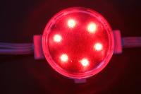 China 50mm DC24V 2W RGBW LED Pixel Dot Light SMD3535 6 Lamps IP67 Programmable for sale