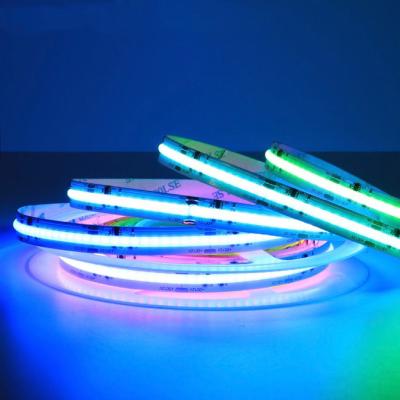 China RGB 24V COB LED Strip Light - 13.5W/M, 640 Chips/M, CRI90 for Home Decoration for sale