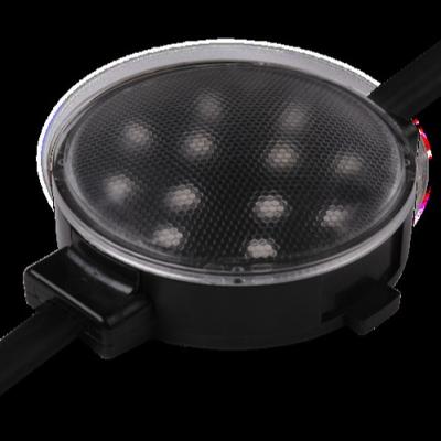 China IP67 RGBW 2.5W SMD3535 DMX512 DC24V 50mm LED Point Light Miracle Bean for sale