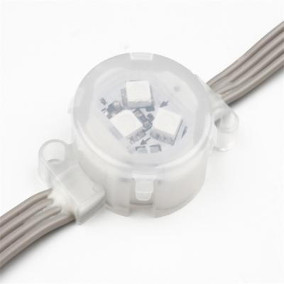 China DC12V 30mm DMX512 RGBW LED Point Light IP67 0.75W SMD5050 Pixel Light for sale