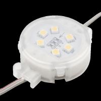 China Outdoor Waterproof IP67 1.2W SMD2835 DC24V 50mm Single Color LED Point Light for sale