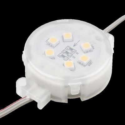 China Outdoor Waterproof IP67 1.2W SMD2835 DC24V 50mm Single Color LED Point Light for sale