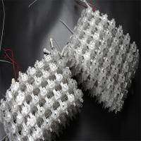 China Outdoor Waterproof IP67 DC24V DMX512 P62.5 RGB Flexible LED Mesh Curtain 1m x 1m for sale