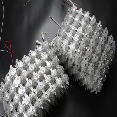 China Outdoor Waterproof IP67 DC24V DMX512 P62.5 RGB Flexible LED Mesh Curtain 1m x 1m for sale
