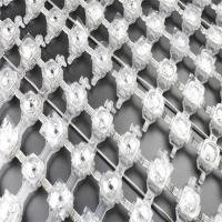 China Outdoor Waterproof IP67 DC24V DMX512 P62.5 RGB Flexible LED Mesh Curtain 1m x 1m for sale