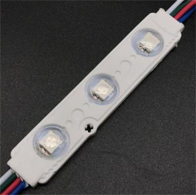 China IP65 Waterproof RGB LED Module 0.75W DC12V 5050 SMD for Sign Lighting for sale