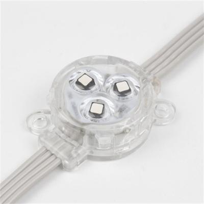 China 30mm DC12V 0.75W Waterproof LED Point Light RGB SMD3535 IP67 for sale