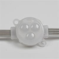 China DC12V 0.75W RGB LED Pixel Light 30mm Outdoor Decoration Permanent Point Light Source for sale