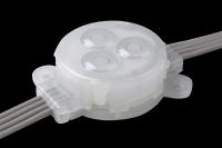 China DC12V 0.75W RGB LED Pixel Light 30mm Outdoor Decoration Permanent Point Light Source for sale
