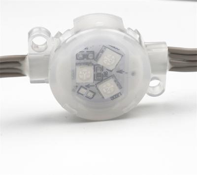 China RGB Waterproof LED Point Light 30mm DC12V IP67 Miracle Bean 0.75W for sale