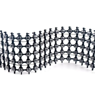 China Customizable LED Mesh Curtain 120° Viewing Angle DMX512 Control Flexible Display for sale