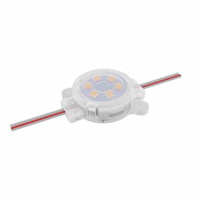 China 30mm PC Shell LED Pixel Light with 6 SMD2835 Chips, IP67 Waterproof, 0.5W DC24V for Amusement Lighting for sale
