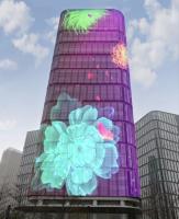 China SMD5050 Full Color LED Mesh Screen Display - 600 Pixels/m², 180W/m², IP67 Rated Flexible Curtain Panel for sale