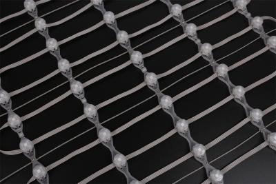 China Waterproof SMD5050 RGB LED Mesh Screen 77W DC12V IP67 1000x1000mm 256 LEDs/m² for sale