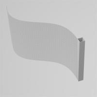 China Ultra Thin Flexible DC5V P20 LED Transparent Film Screen SMD2121 - 87% Transparency, 100000H Lifespan for sale
