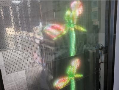 China Soft P8 Transparent LED Screen Indoor Full Color Display - 8mm Pixel Pitch, 5000+ cd/m² Brightness for sale